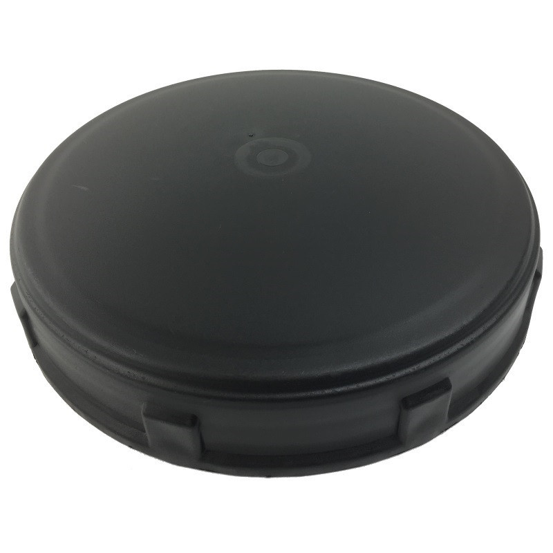 8" black screw cap for the upright tanks for water fed window cleaning