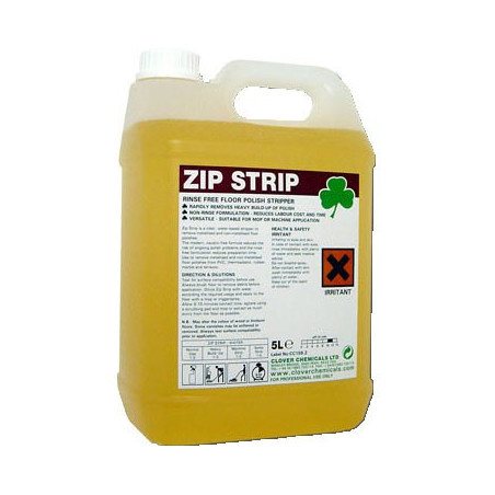 Clover Zip Strip Rinse Free Floor Polish Stripper 5L